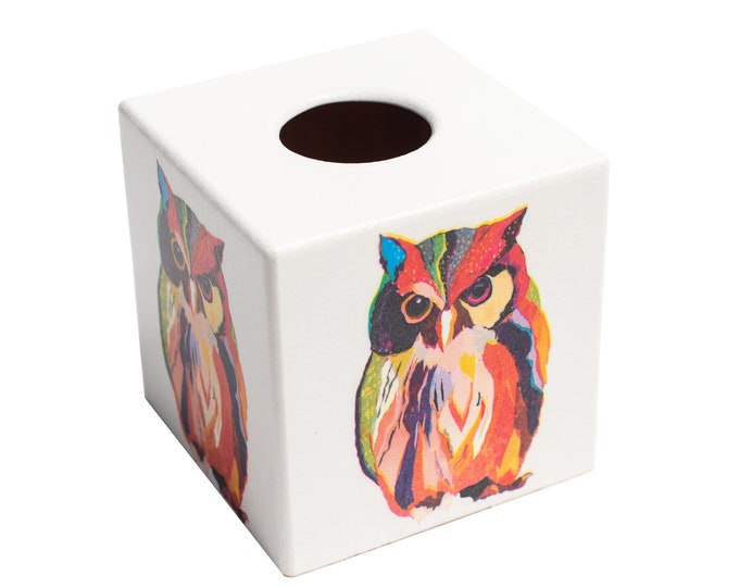 Owl Tissue Box Cover - Etsy