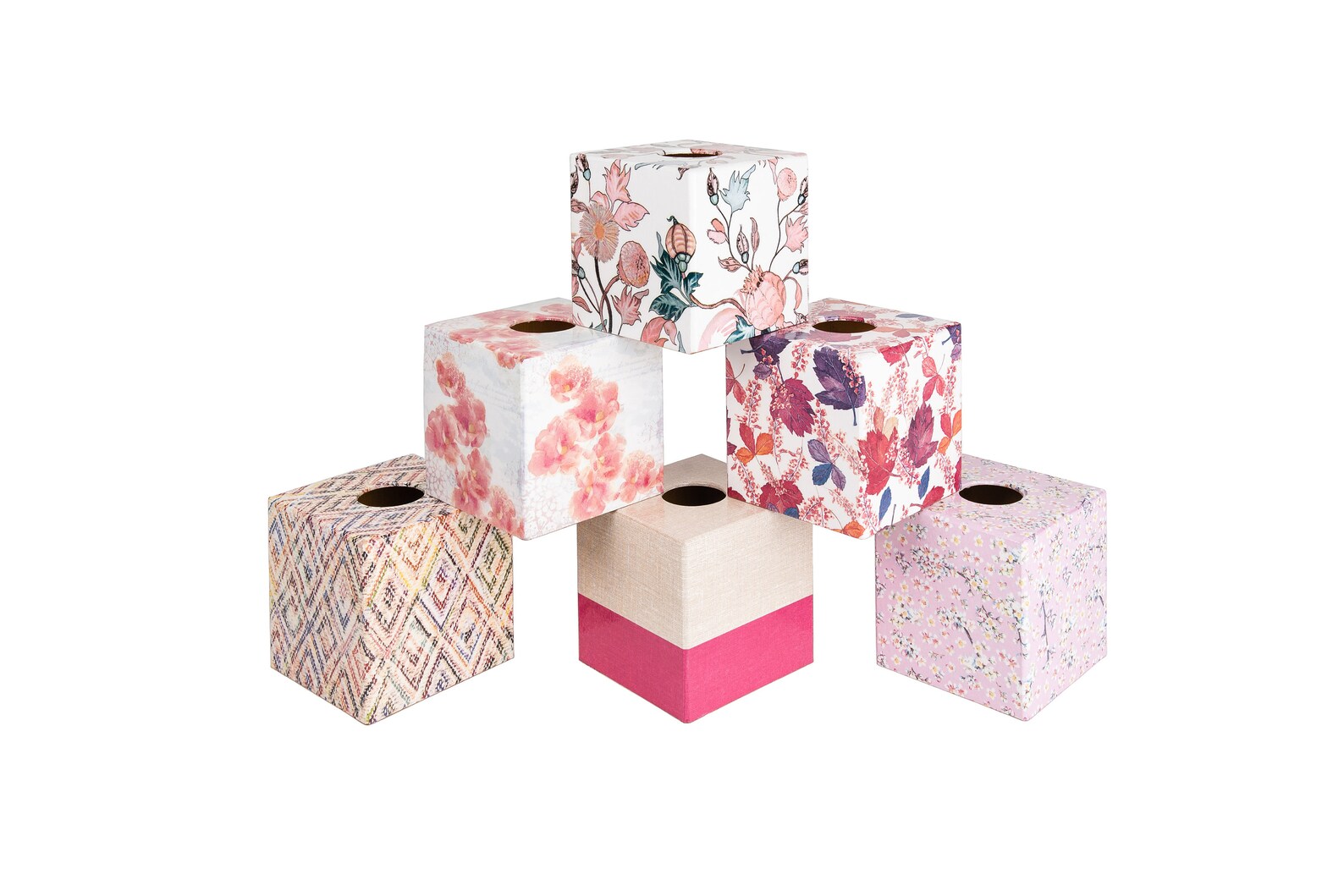 Purple Petals Design Tissue Box Cover Wooden Handmade Perfect - Etsy