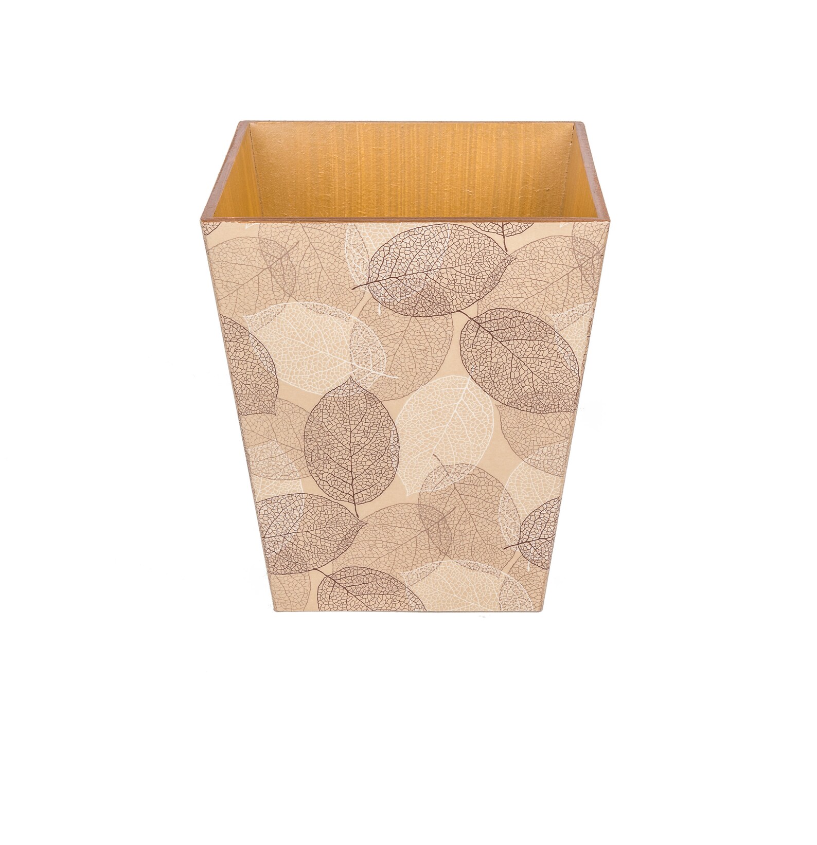 Waste Paper Bin Trash Can Wooden Skeleton Leaf | Etsy