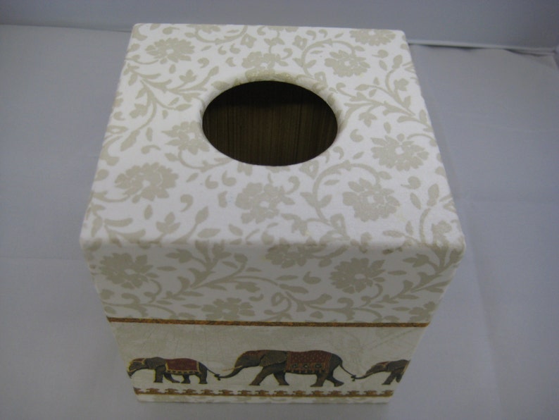 Indian Elephant Tissue Box Cover Wooden Perfect in Homes/ - Etsy