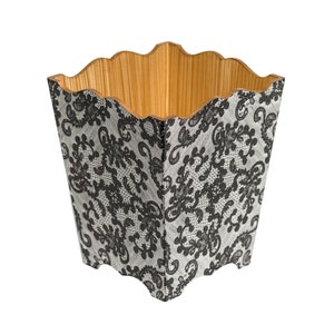 Black Lace Tissue Box Cover Wooden - Etsy