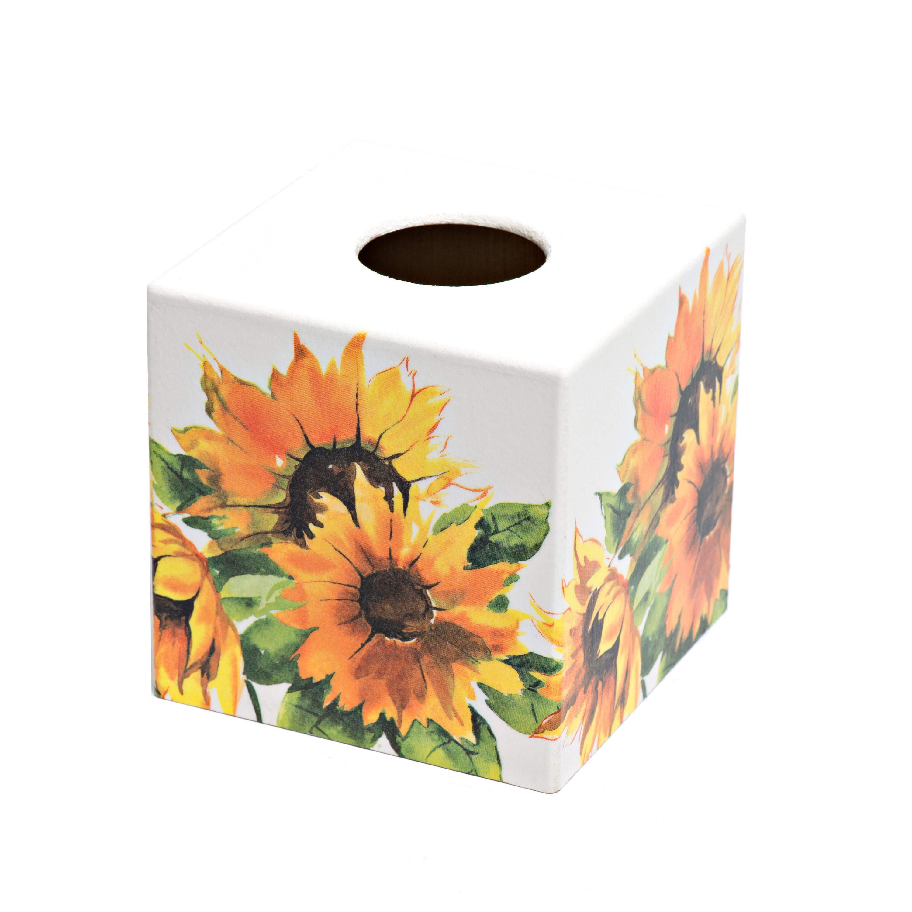 Sunflower Tissue Box Cover/ Holder wooden perfect in homes/ | Etsy