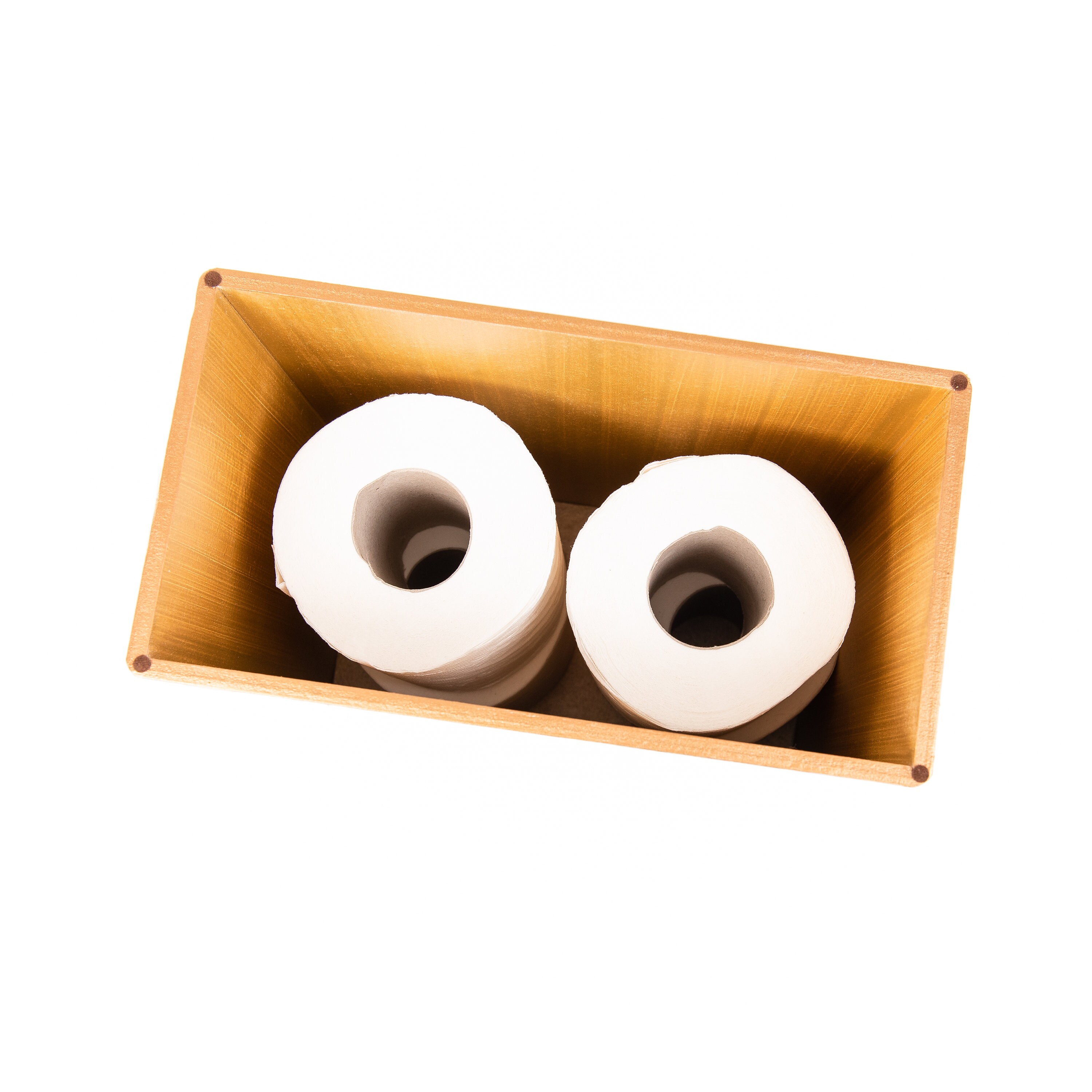 Toilet Roll Wooden Storage Box / Bathroom Tidy Peach Terrazzo - Etsy