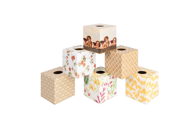 Titmouse Bird Tissue Box Cover / Holder Cube Wooden Gift for - Etsy