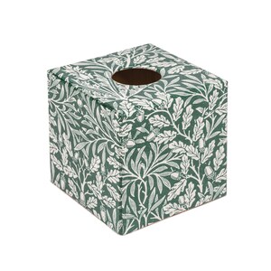 Green Acorn Wooden Tissue Box Cover Cube / Square - Etsy