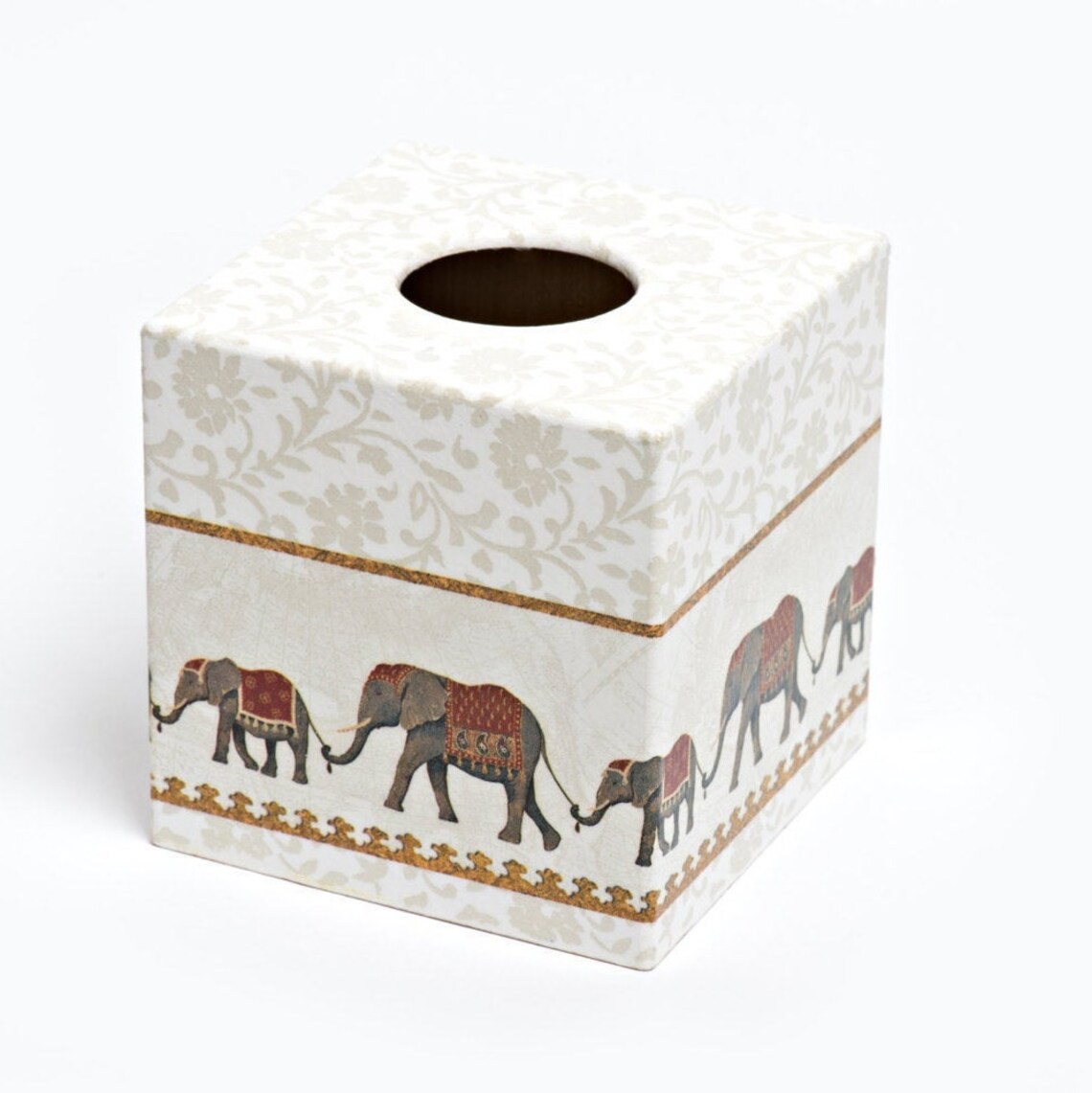 Indian Elephant Tissue Box Cover Wooden Perfect in Homes/ | Etsy