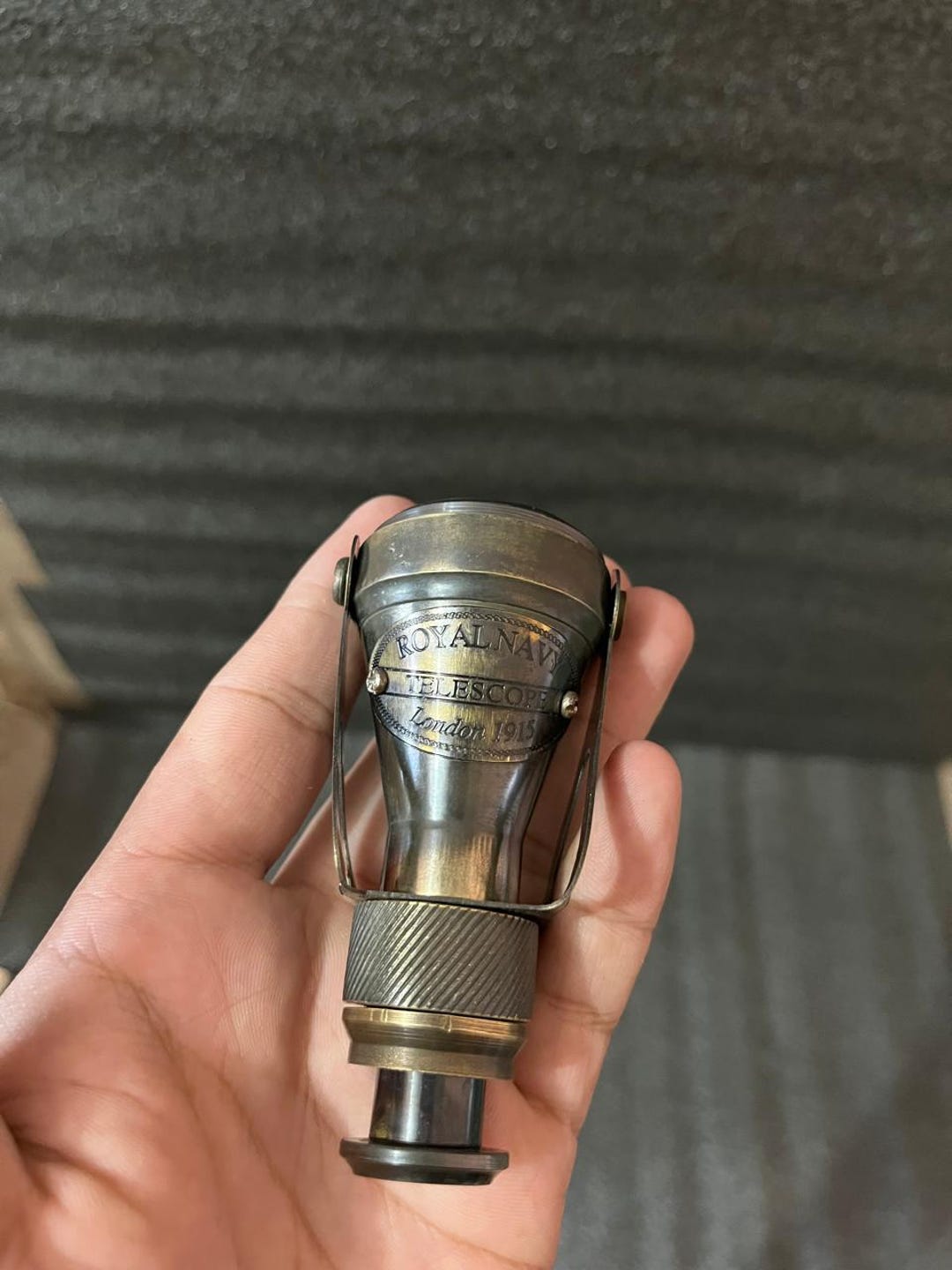 Binocular Made for ROYAL NAVY LONDON 1917 Spyglass Scope Antique Brass ...