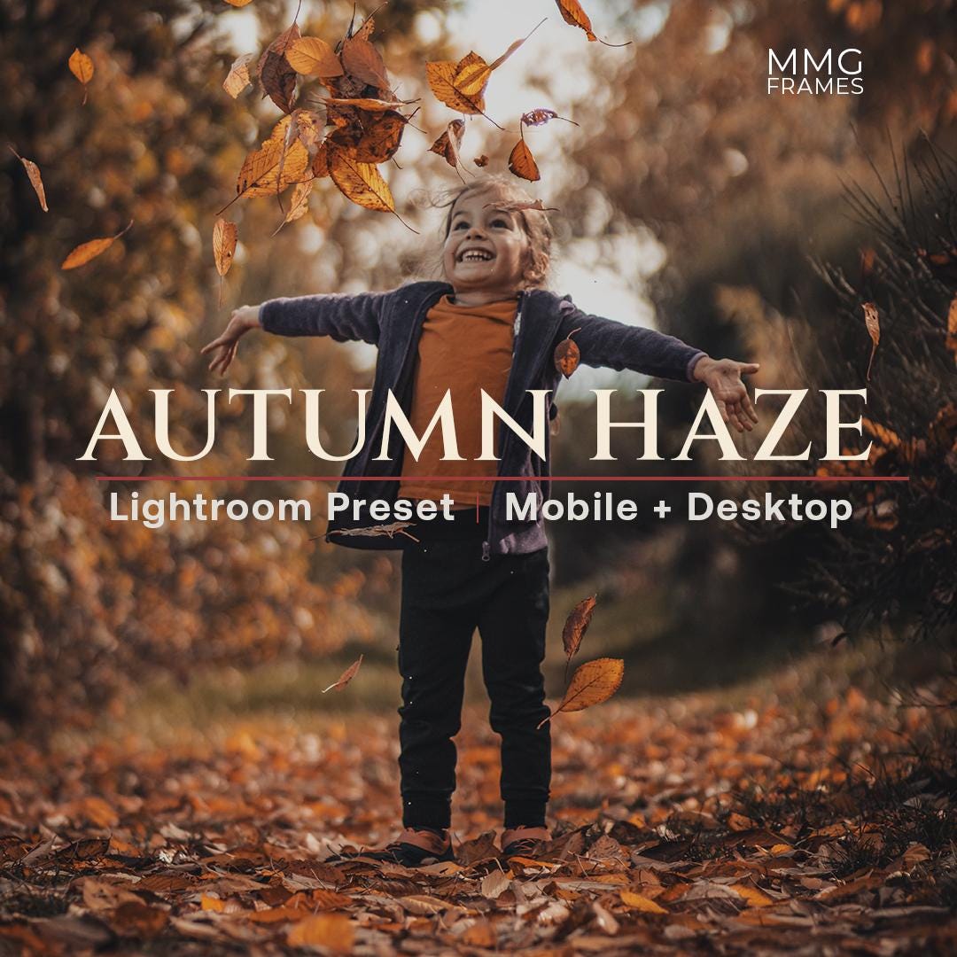 Autumn Haze Lightroom Preset: Wedding & Portrait Photo Editing (XMP ...