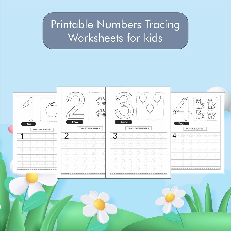 20 Numbers Tracing Worksheets for Kids | Numbers 1–20 | Preschool ...