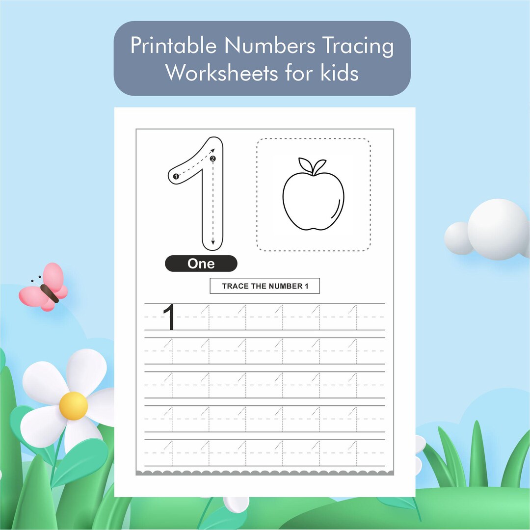 Numbers 1-20 Tracing Worksheets | Preschool, Kindergarten (PDF Format ...