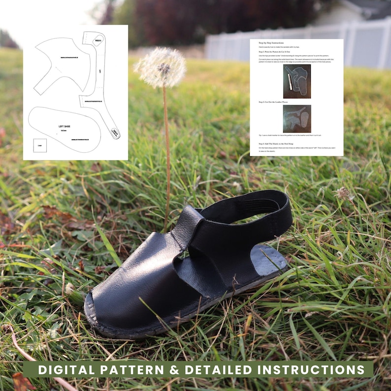 Barefoot Toddler Sandal Sewing Pattern Bundle: Sizes 2-3 (PDF Download ...