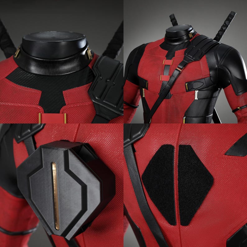 Red and Yellow Suit Cosplay Costume Top Version - Etsy