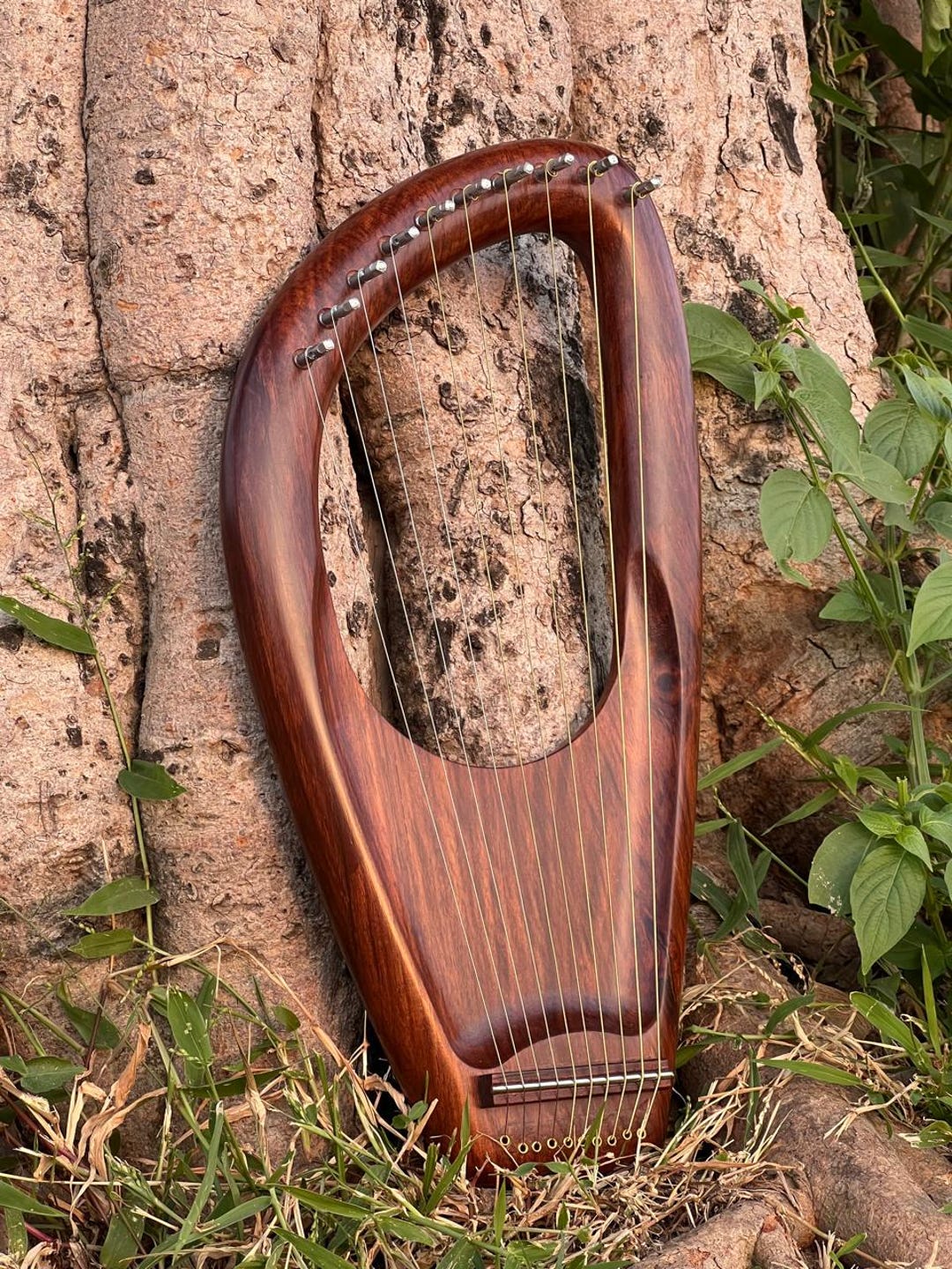Handmade Rosewood 10 Metal Strings Unique Lyre Harp With Key,strings ...