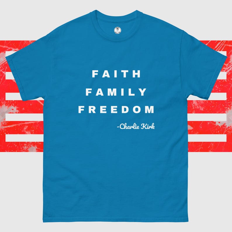 Charlie Kirk Faith Family Freedom (w/ Signature) - Etsy