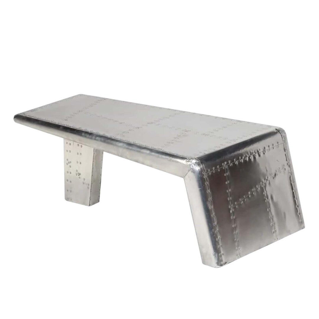 Aluminum Aviator Wing Desk | Aircraft Style Industrial Office Desk ...