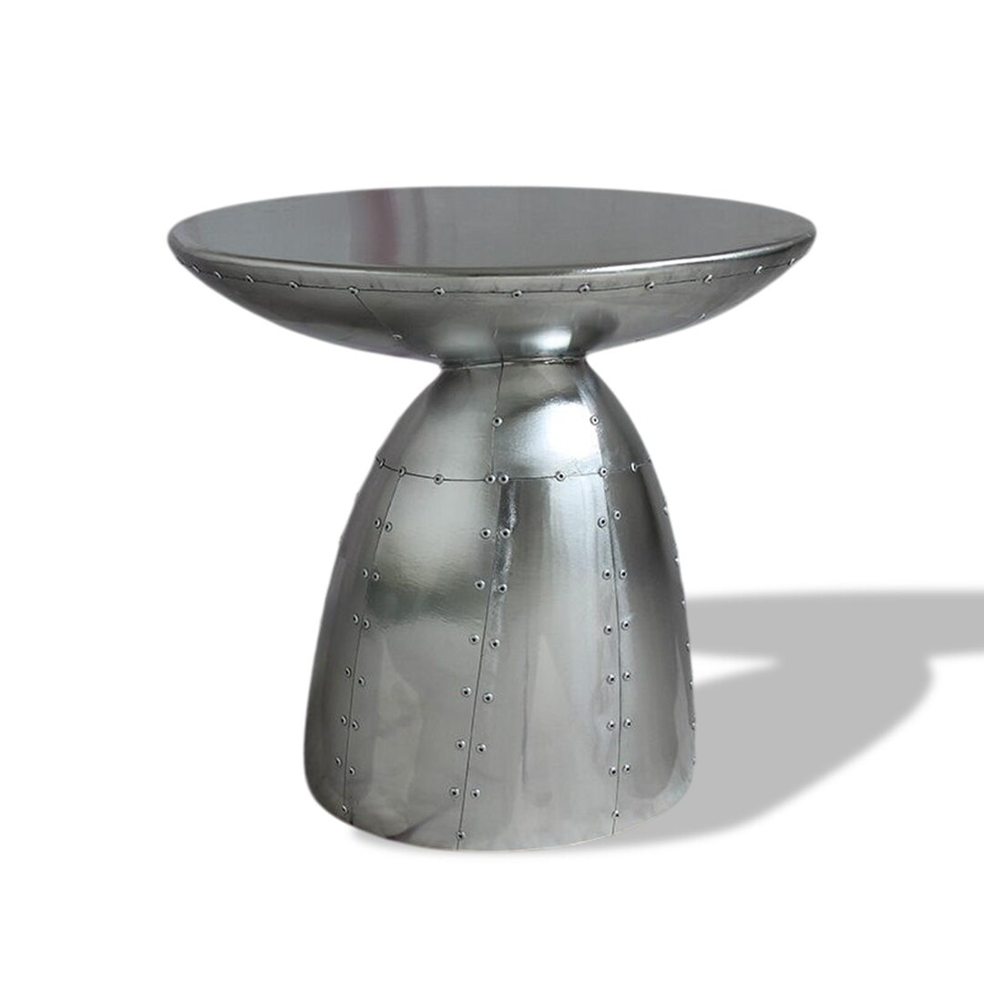 Aviator Aluminum Coffee Table, Airplane Inspired Accent Tea Table ...
