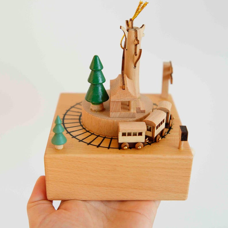 Engraved Baby Name Music Box, Personalized Wooden Music Box, 1st ...