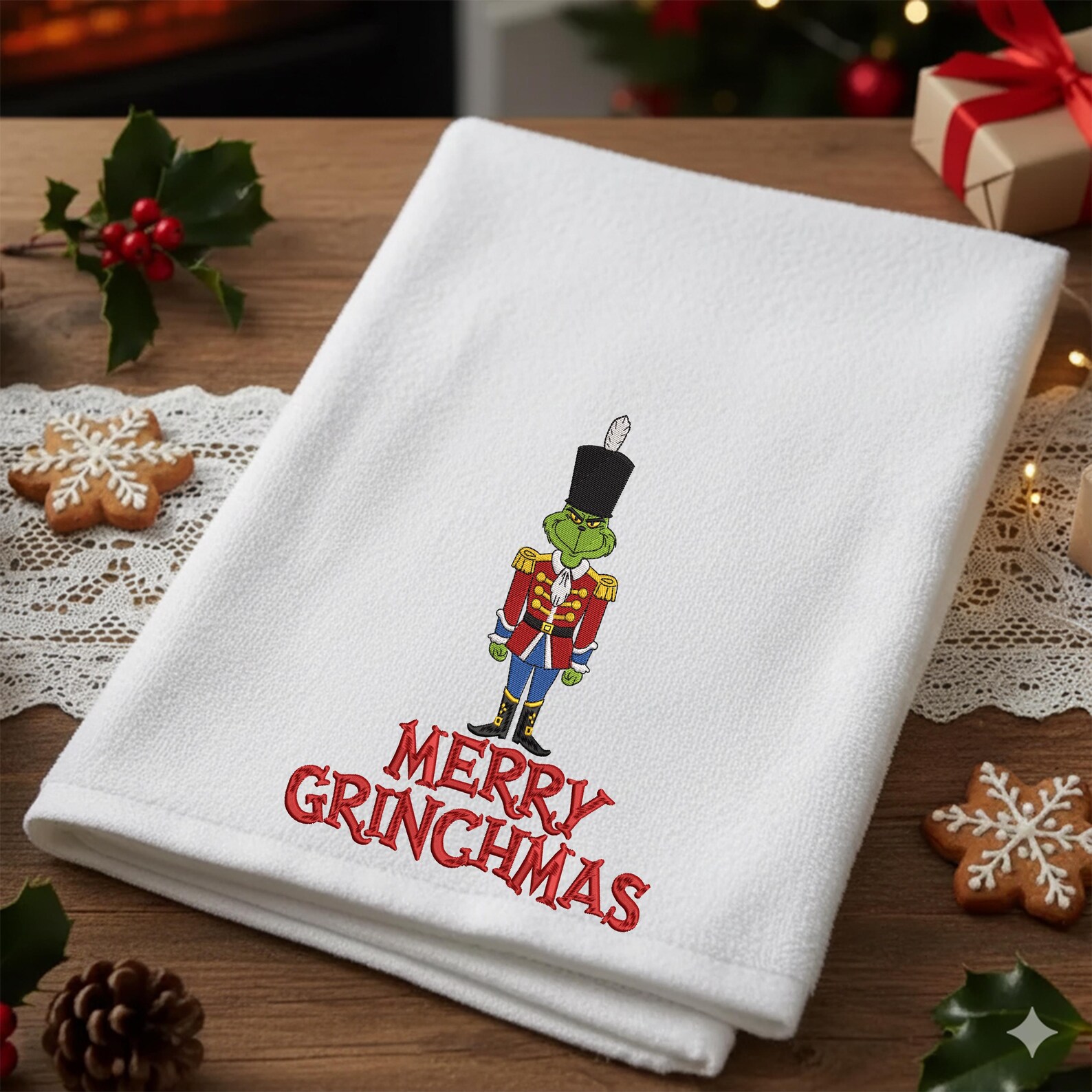 Funny Grinch Christmas Embroidery Design, Merry Grinchmas Soldier ...