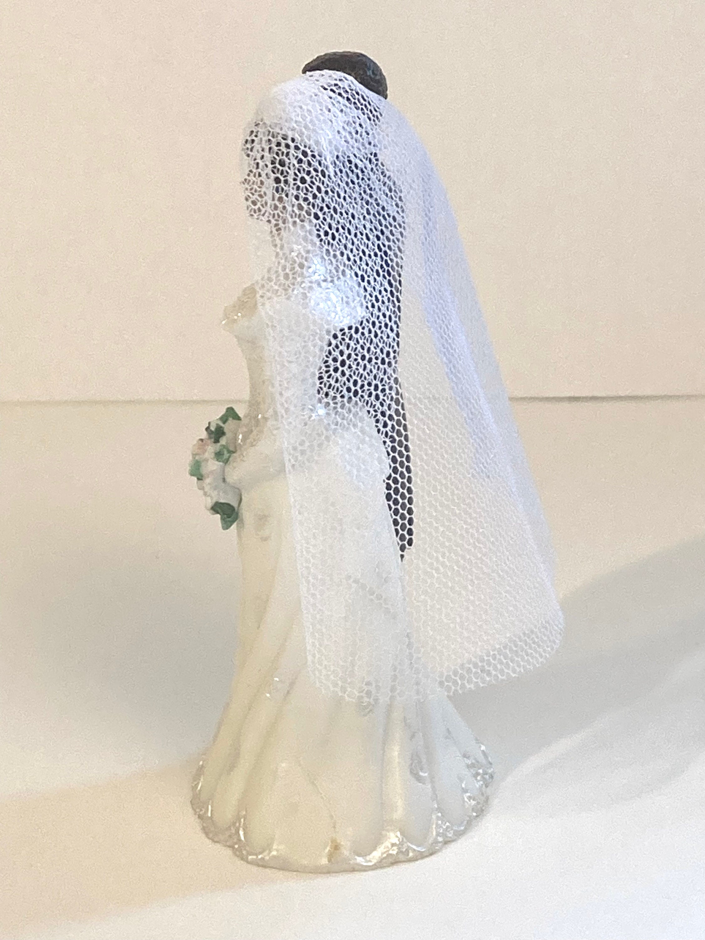 Vintage Traditional Wedding Cake Topper Bride and Groom Couple - Etsy