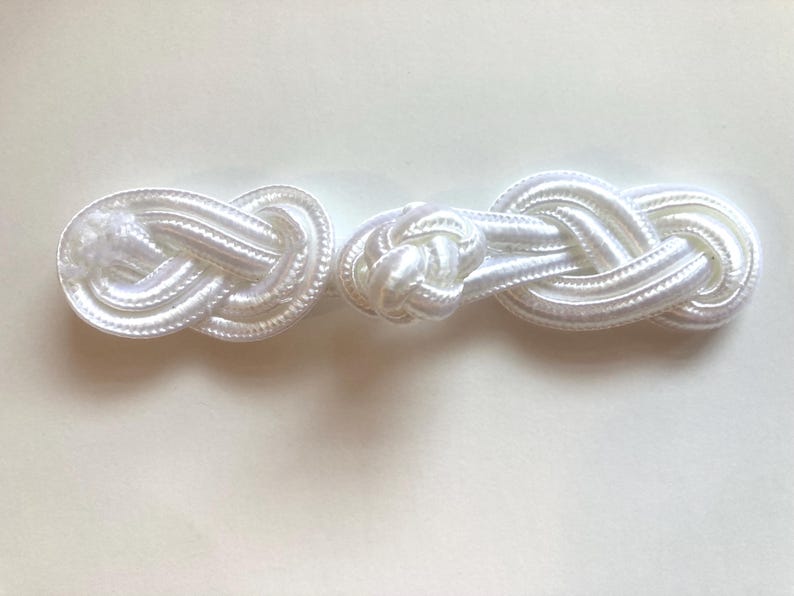 White Frog Closure Three Loop Knot Fastener Wedding Prom Formal - Etsy