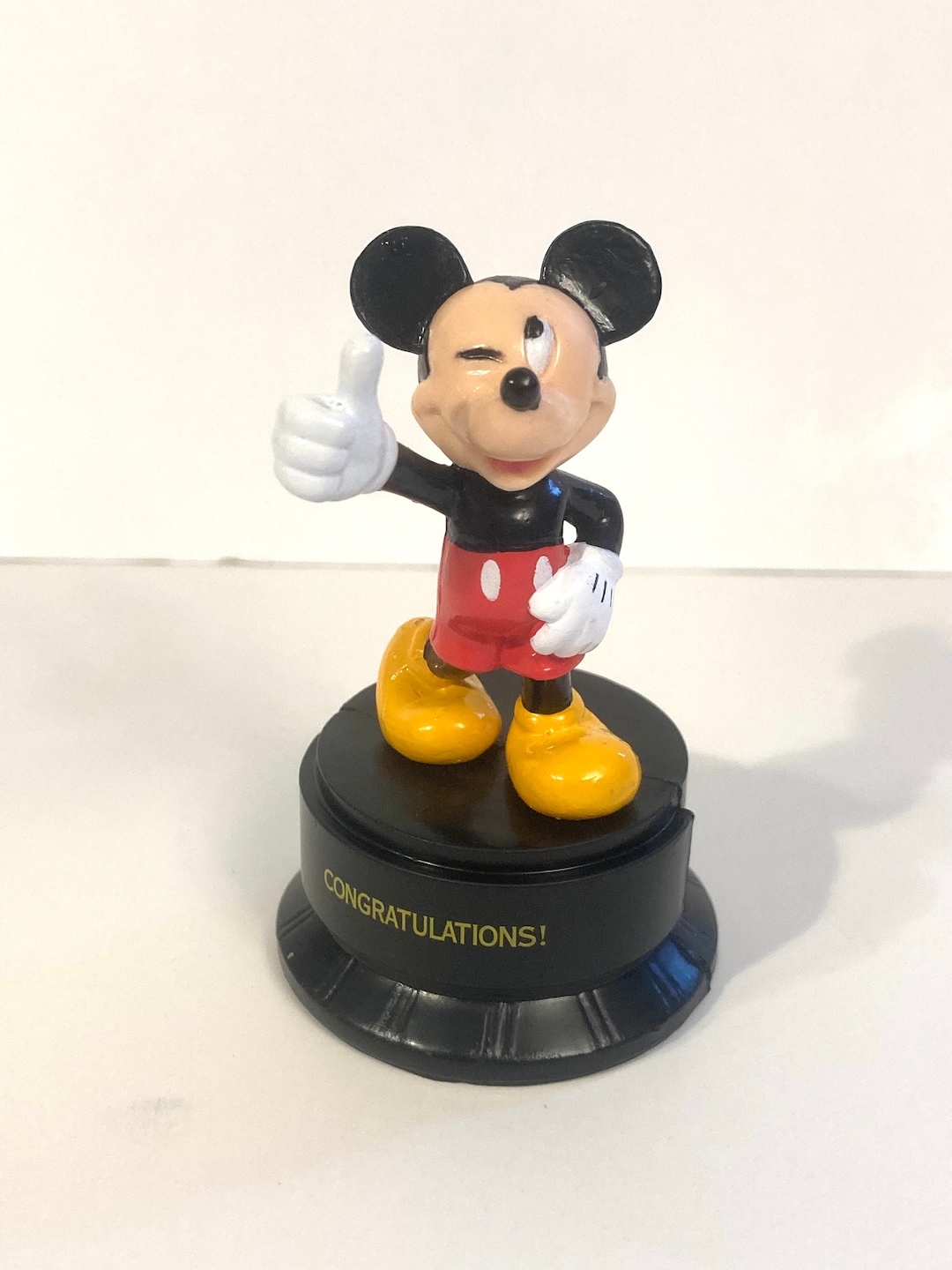 Mickey Mouse Congratulations Trophy Cake Topper - Etsy