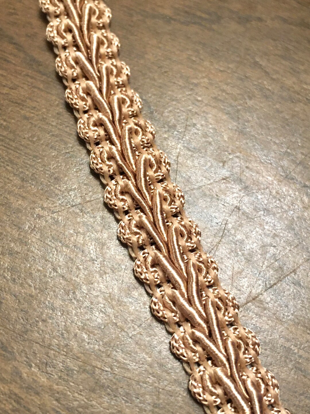 3/8 Inch Sew on Tan Coffee Gimp Trim 31 Inches Left - Etsy