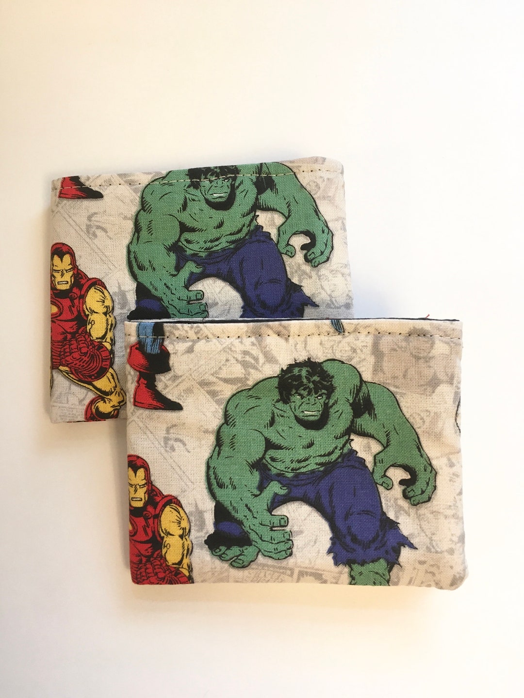 Avengers Kid's Boy's Child's Bi Fold Wallet Hulk Spiderman Iron Man ...