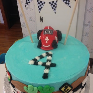 Printable Racing Checkered Flag Finish Line Download Cupcake or Cake ...