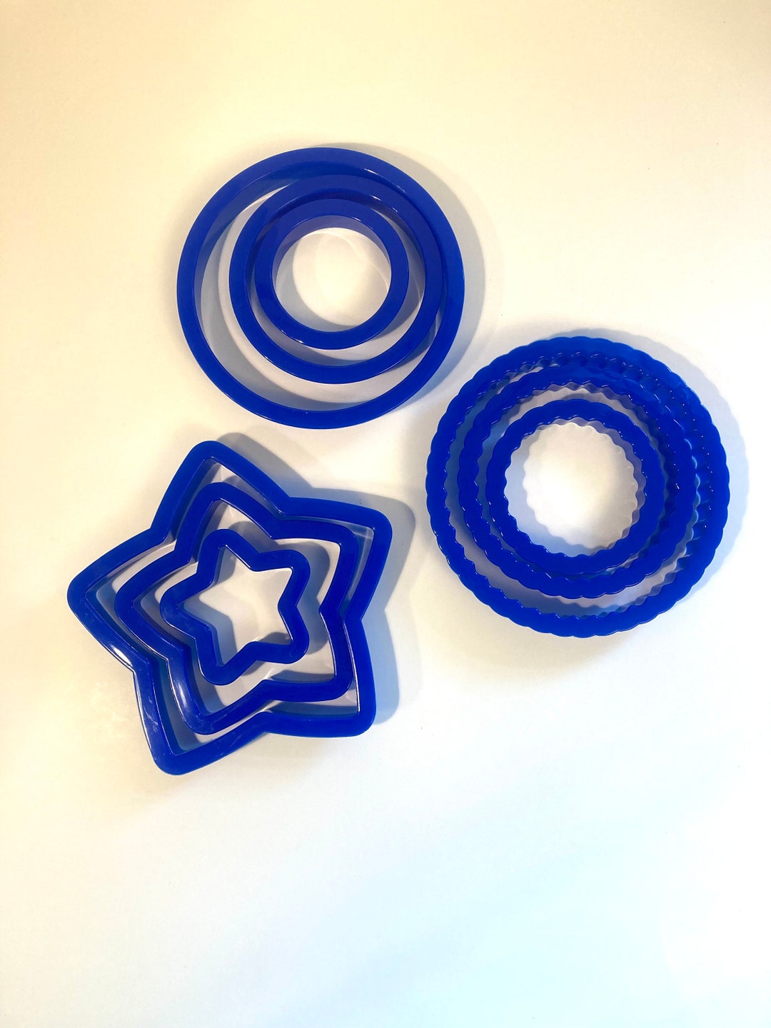 Circles Scalloped Circles Stars Cookie Cutter Fondant Cutter - Etsy