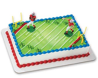 Football Field Cake Topper - Etsy