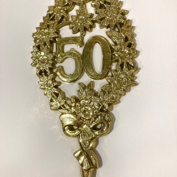 50th Anniversary Cake Topper - Etsy