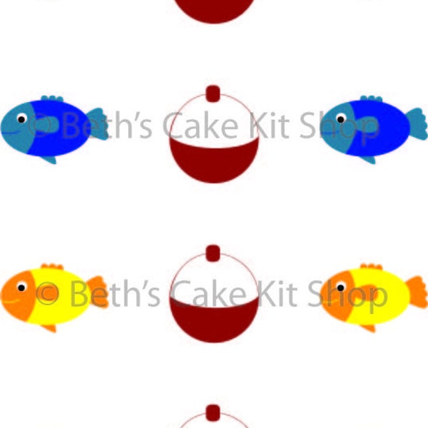 Fish Cake Topper - Etsy