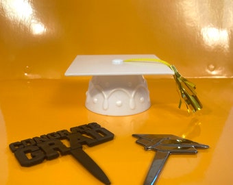 Graduation Cap Cake Topper - Etsy