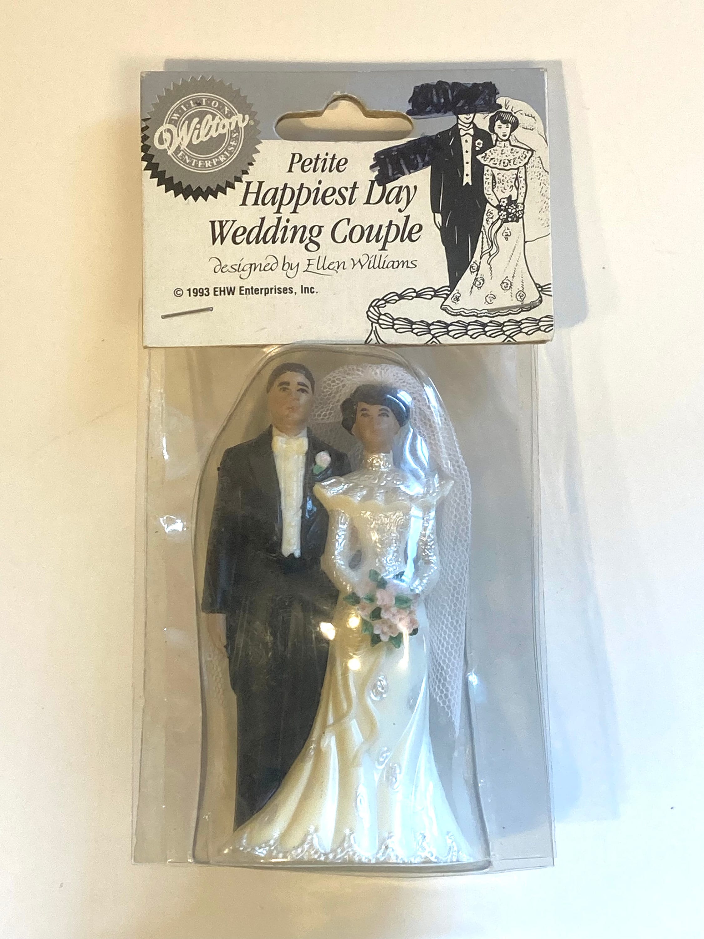 Vintage Traditional Wedding Cake Topper Bride and Groom Couple - Etsy
