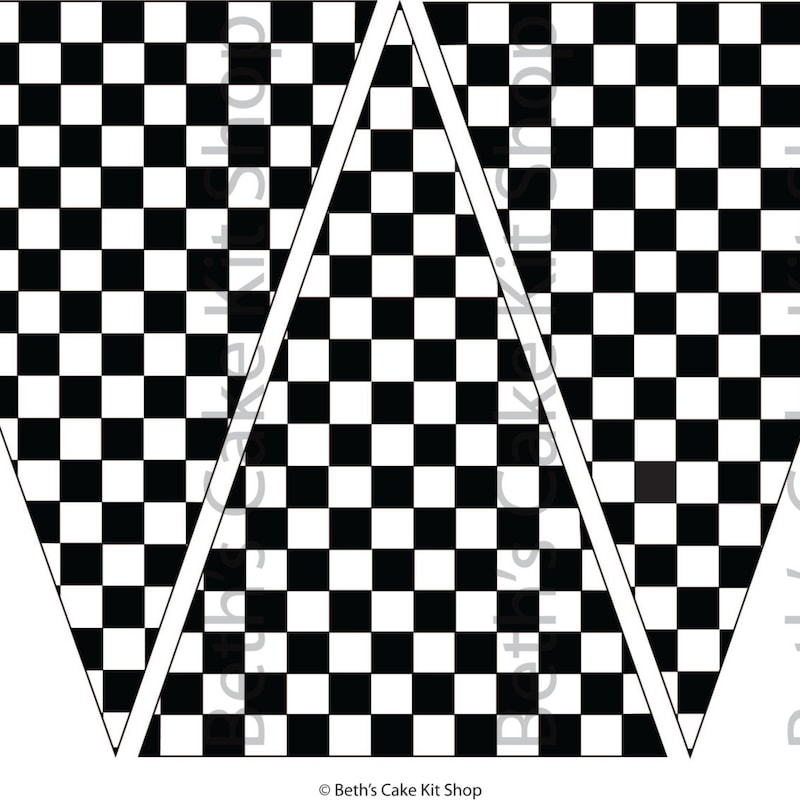 Checkered Flags Banner - Etsy