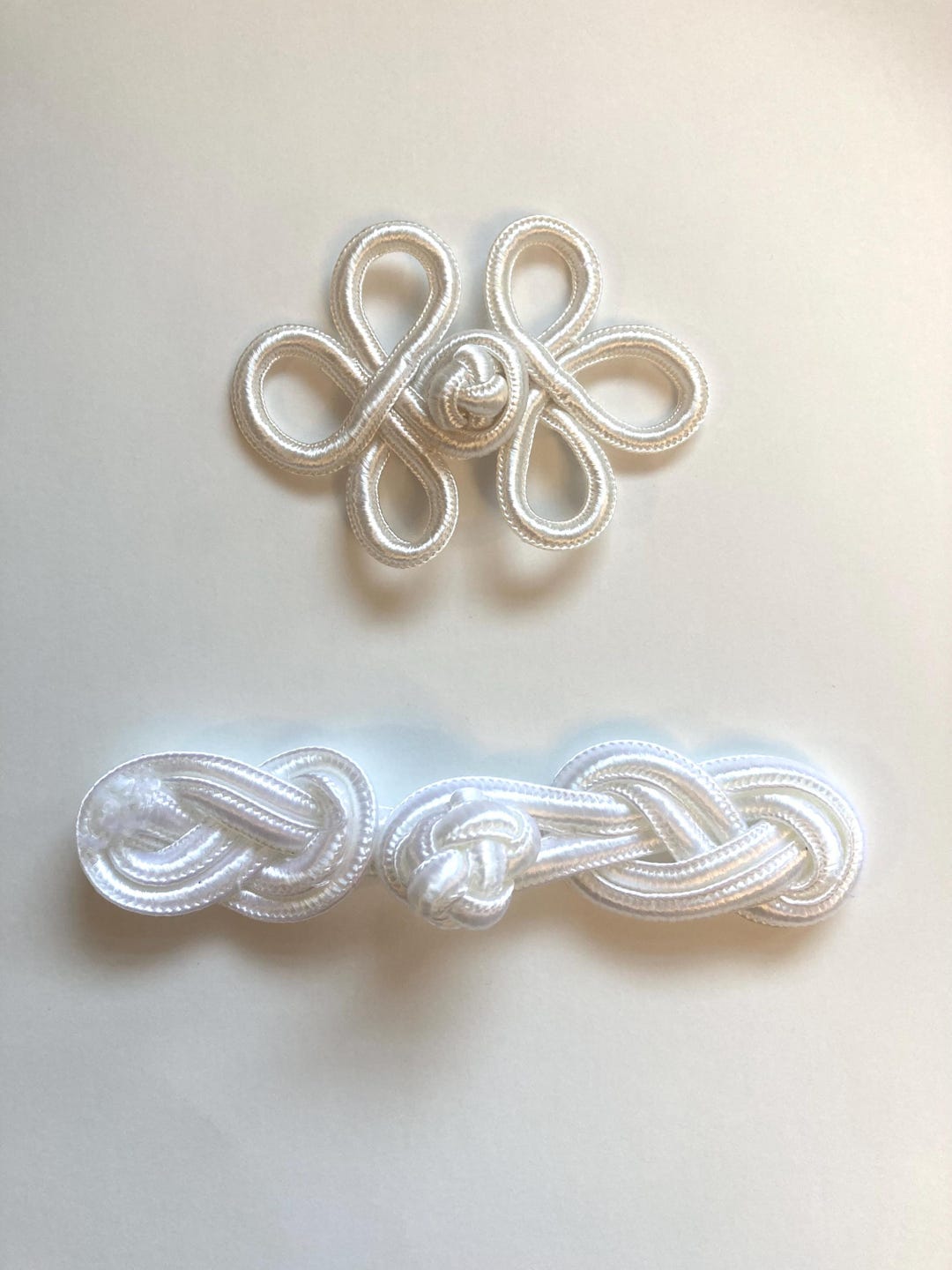 White Frog Closure Three Loop Knot Fastener Wedding Prom Formal - Etsy