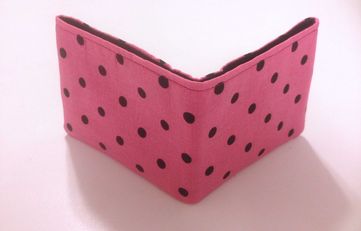 Pink and Black Polka Dot Girls Bi Fold Wallet - Etsy