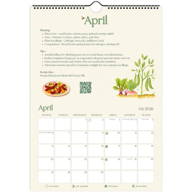 Australian Vegetable Garden Calendar: Warm Temperate Climate, Planting ...