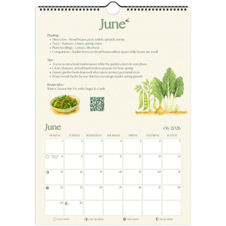 Australian Vegetable Garden Calendar: Warm Temperate Climate, Planting ...