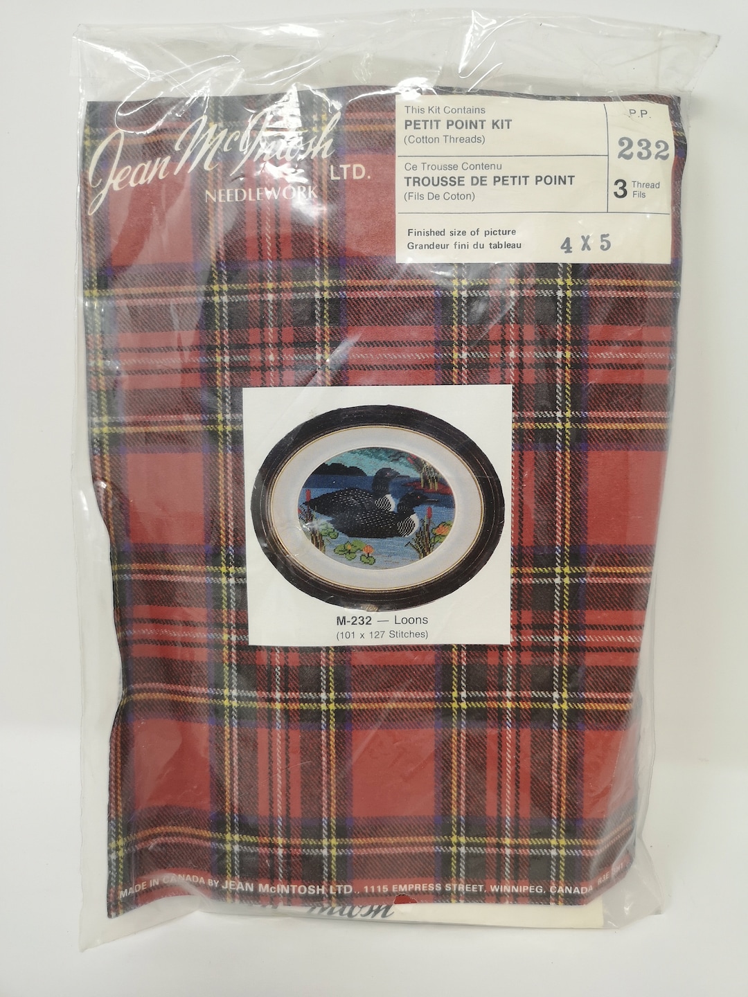 Vintage Jean Mcintosh Needlepoint Kit - 232 Loons - Etsy