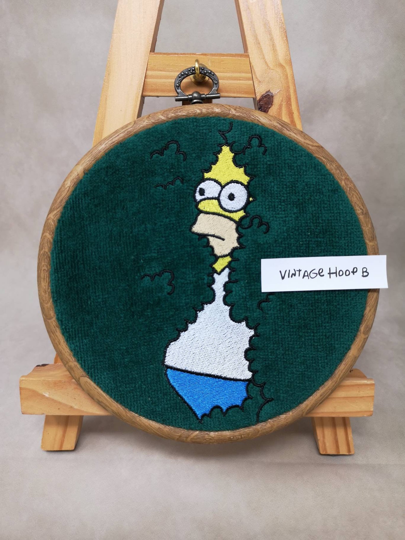 Homer in the Bushes Embroidery - Etsy