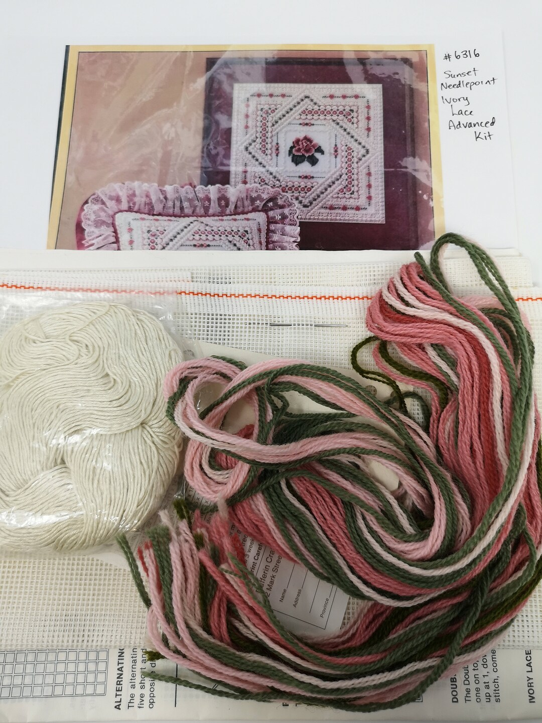 Vintage Crewel Kit - Sunset Designs #6316, Ivory Lace Advanced Kit - Etsy