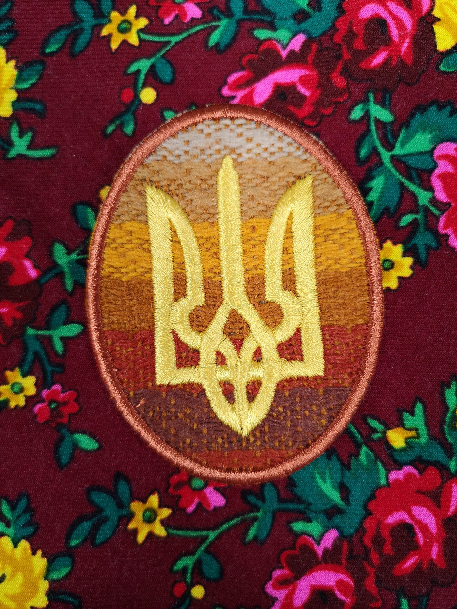 Ukrainian Tryzub Sew-on Patch Made From Vintage Costuming | Etsy