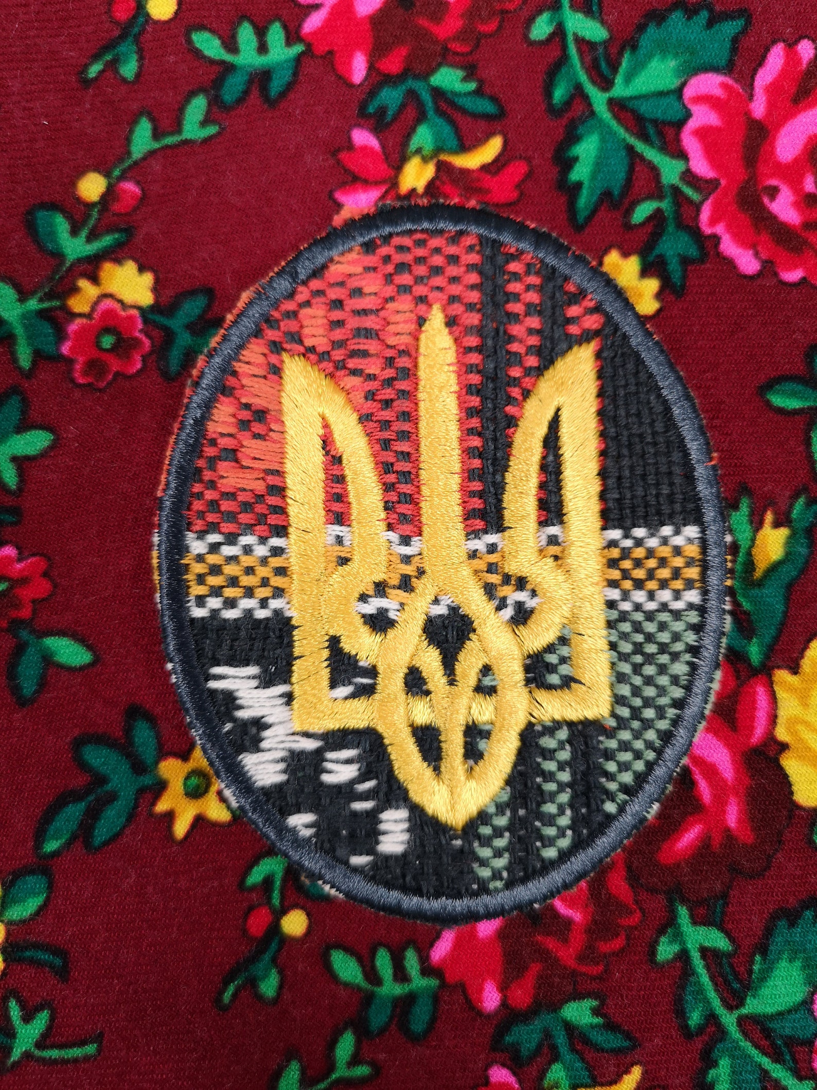 Ukrainian Tryzub Sew-on Patch Made From Vintage Costuming | Etsy