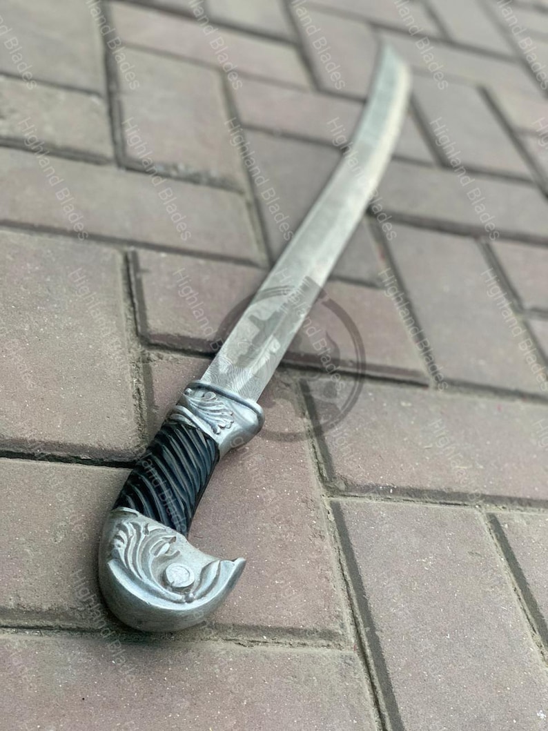 Handmade Damascus Steel Shashka Sword | 1881 Style Cavalry Replica | 33 ...