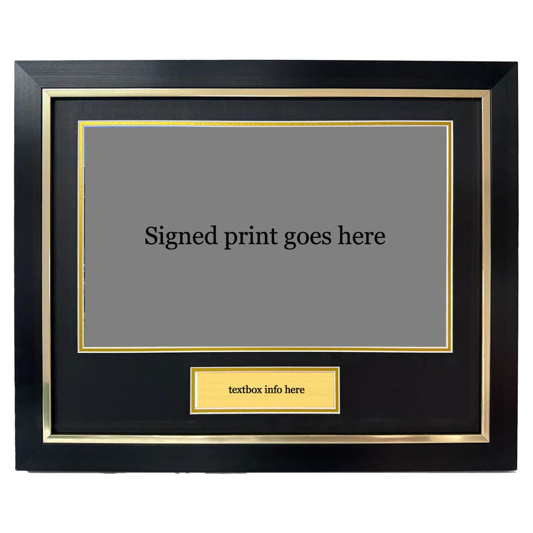 DIY Photo Frame With Plaque: Signed Memorabilia Display (20x16") - Etsy UK