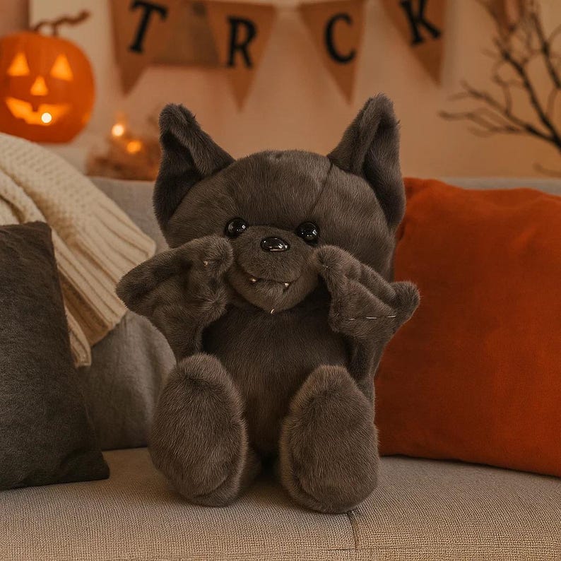 Halloween Bat Stuffed Animal | Plush Bat Teddy Bear Doll | Cute & Cozy ...