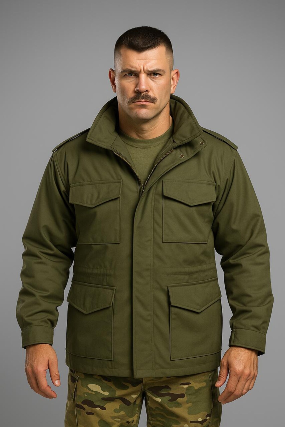 Military Army Field US M-65 Tactical Green Camouflage Jacket Coat for ...