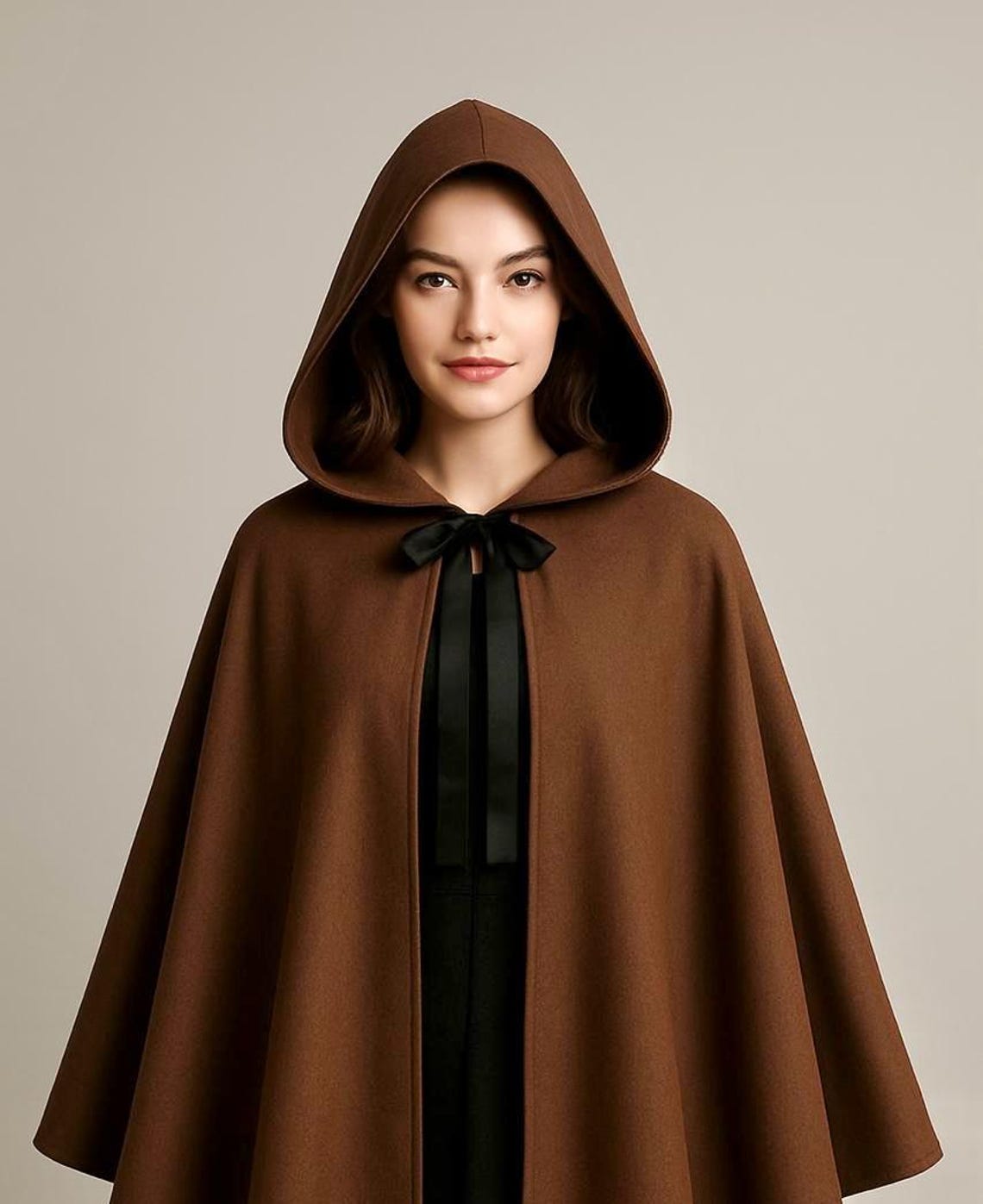 Women’s Victorian Velvet Hooded Cloak Cape Coat, Vintage Gothic ...