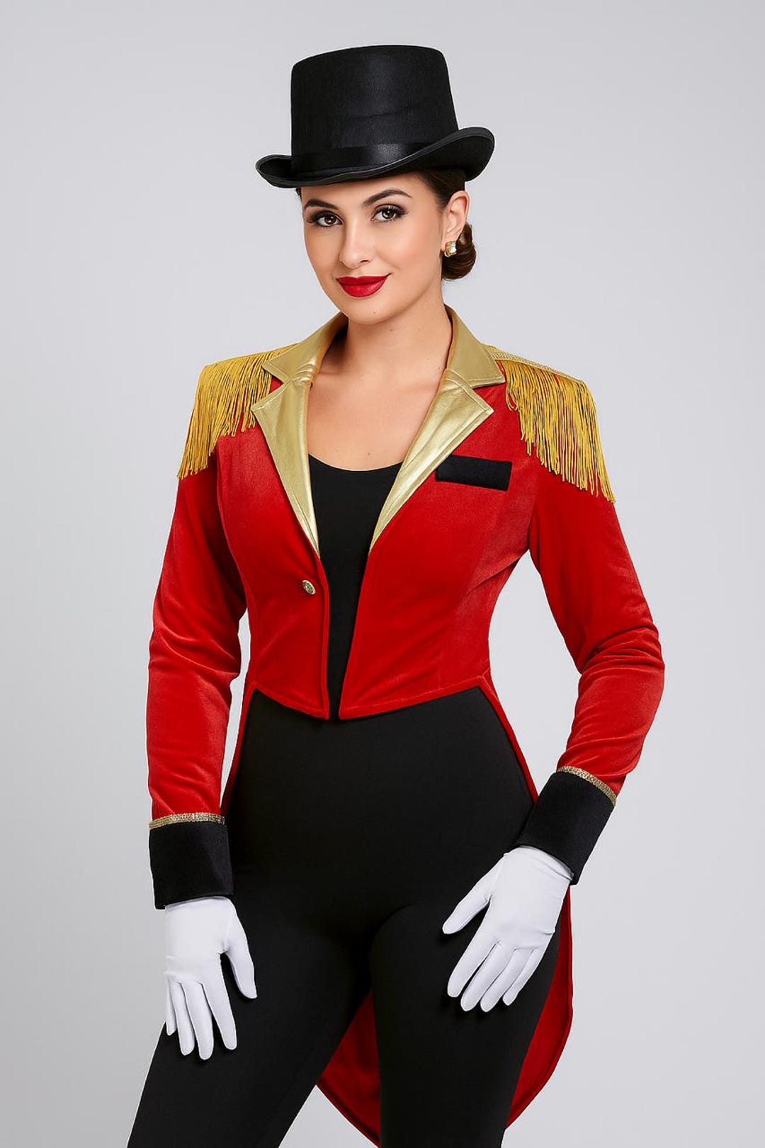 Women's Ringmaster Regency Tailcoat Jacket, Vintage Carnival Circus ...